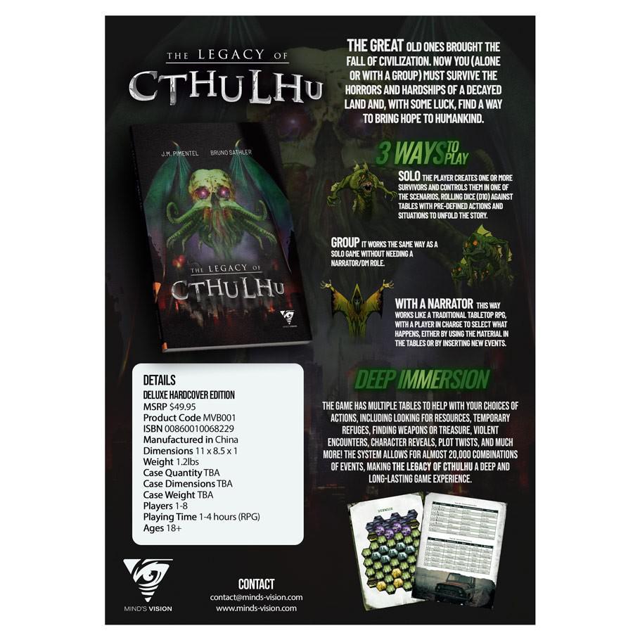The Legacy of Cthulhu — Games Unlimited, LLC