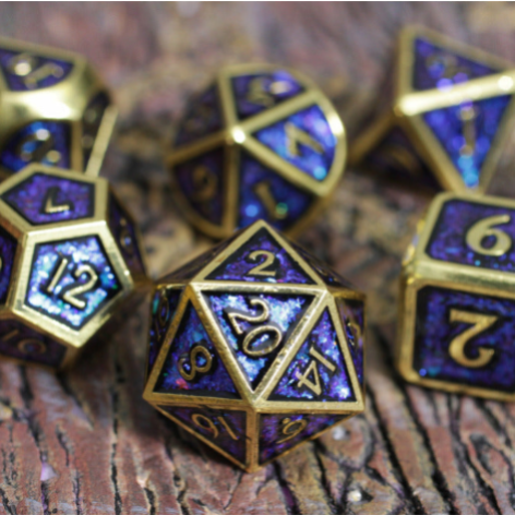 Arcane Gold (Metal 7-Die RPG Set) — Games Unlimited, LLC