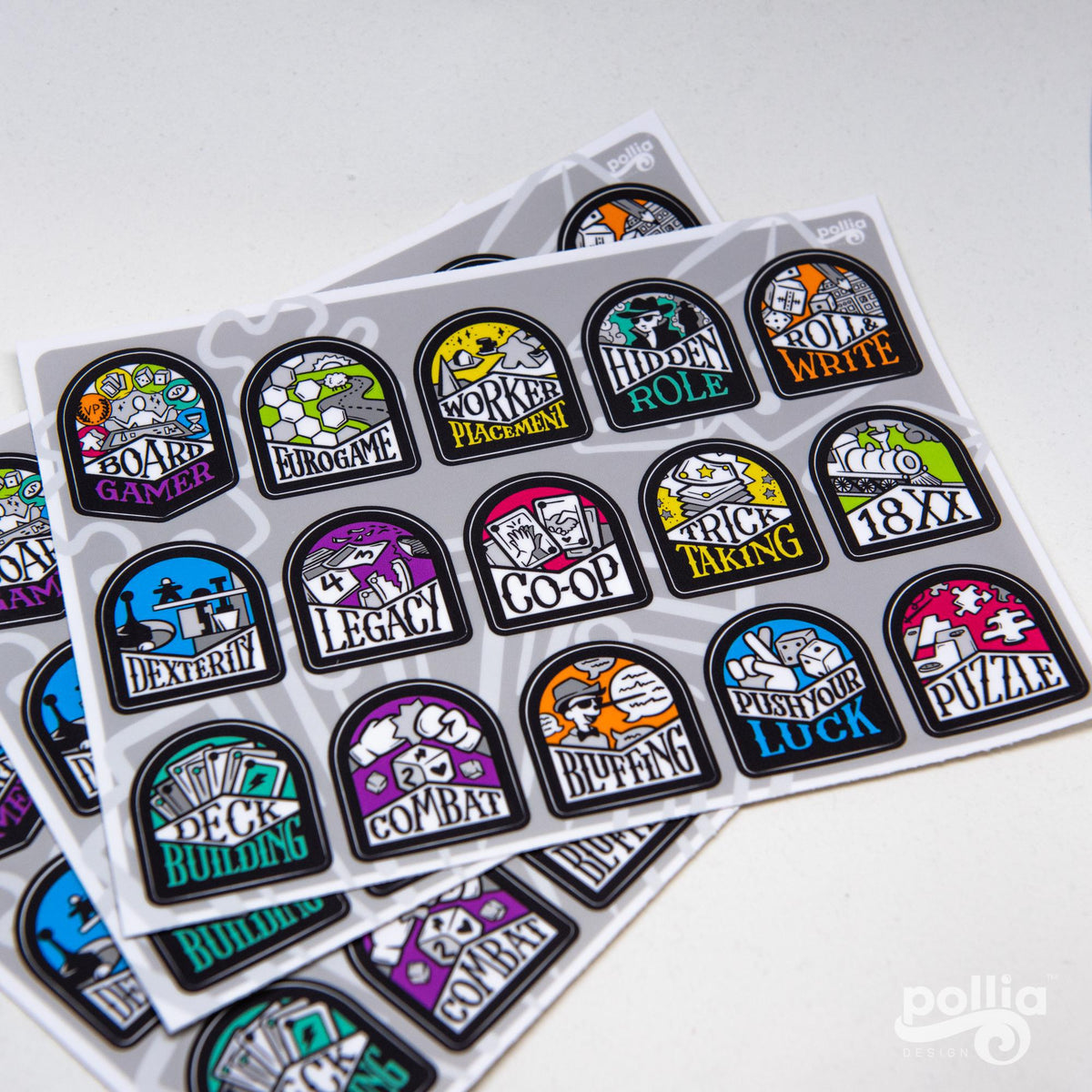 Board Game Stickers - Sheet of 15 — Games Unlimited, LLC